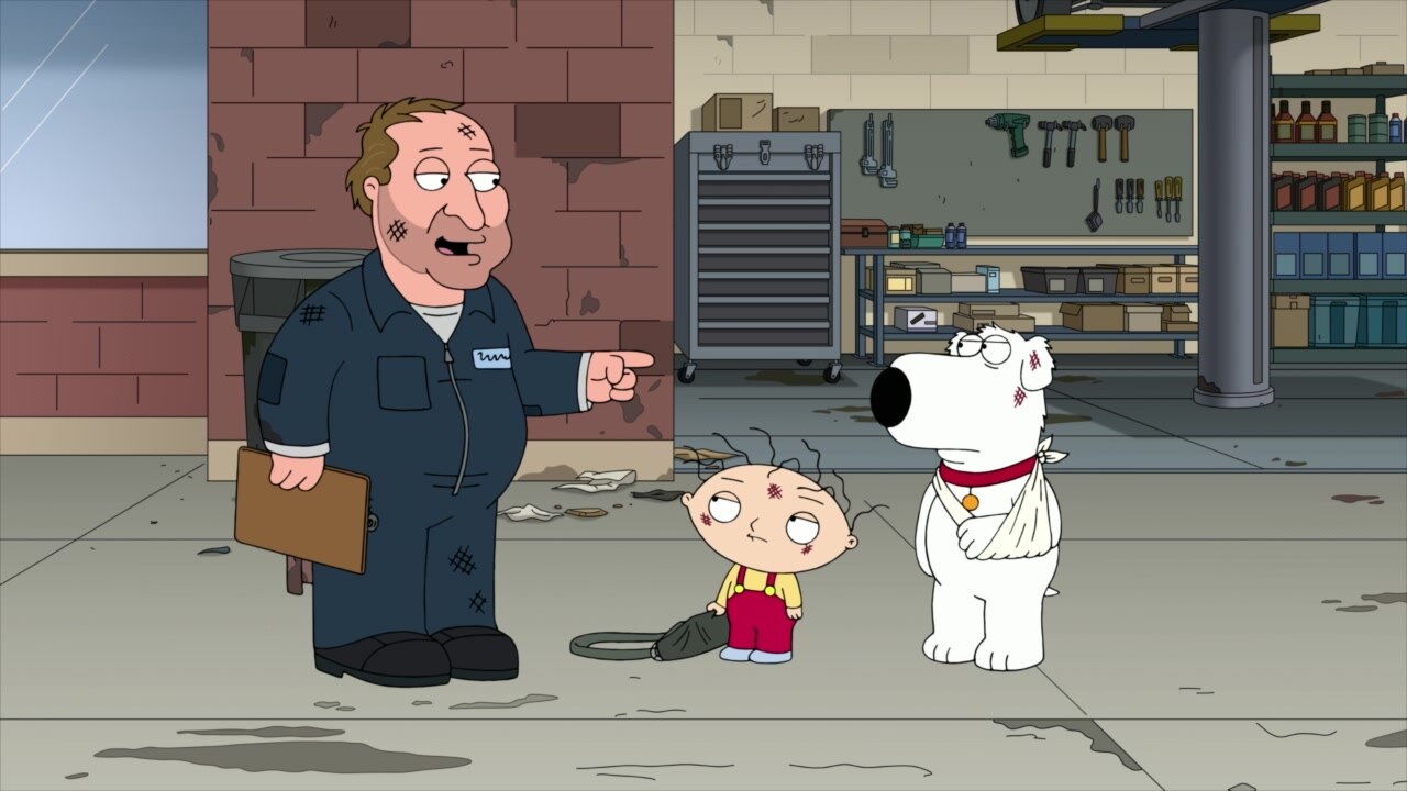 "Stewie & Brian Find Out The Car Is Totaled" | Watch Family Guy Clips ...
