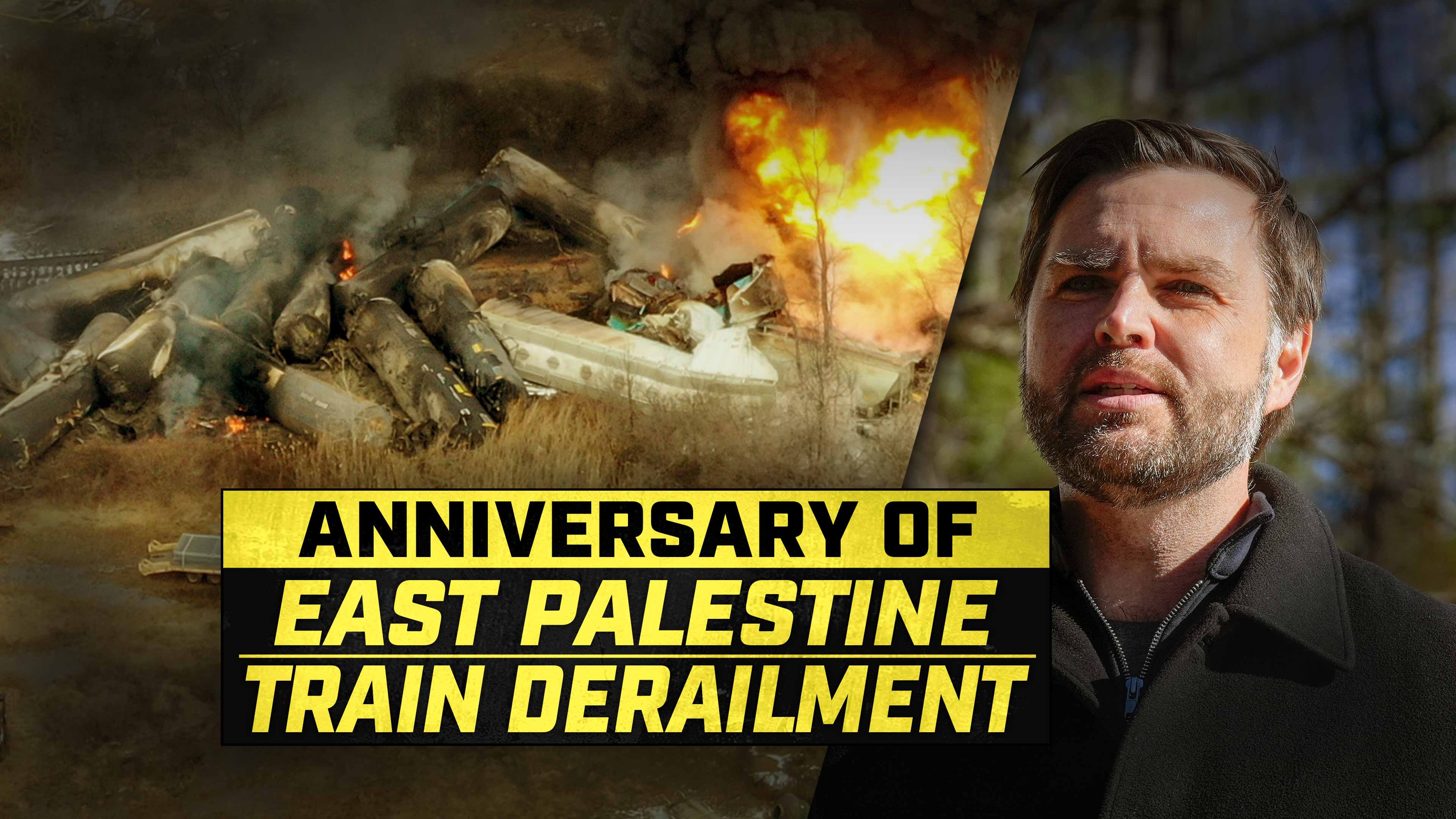 Watch Anniversary of East Palestine Train Derailment | FOX One