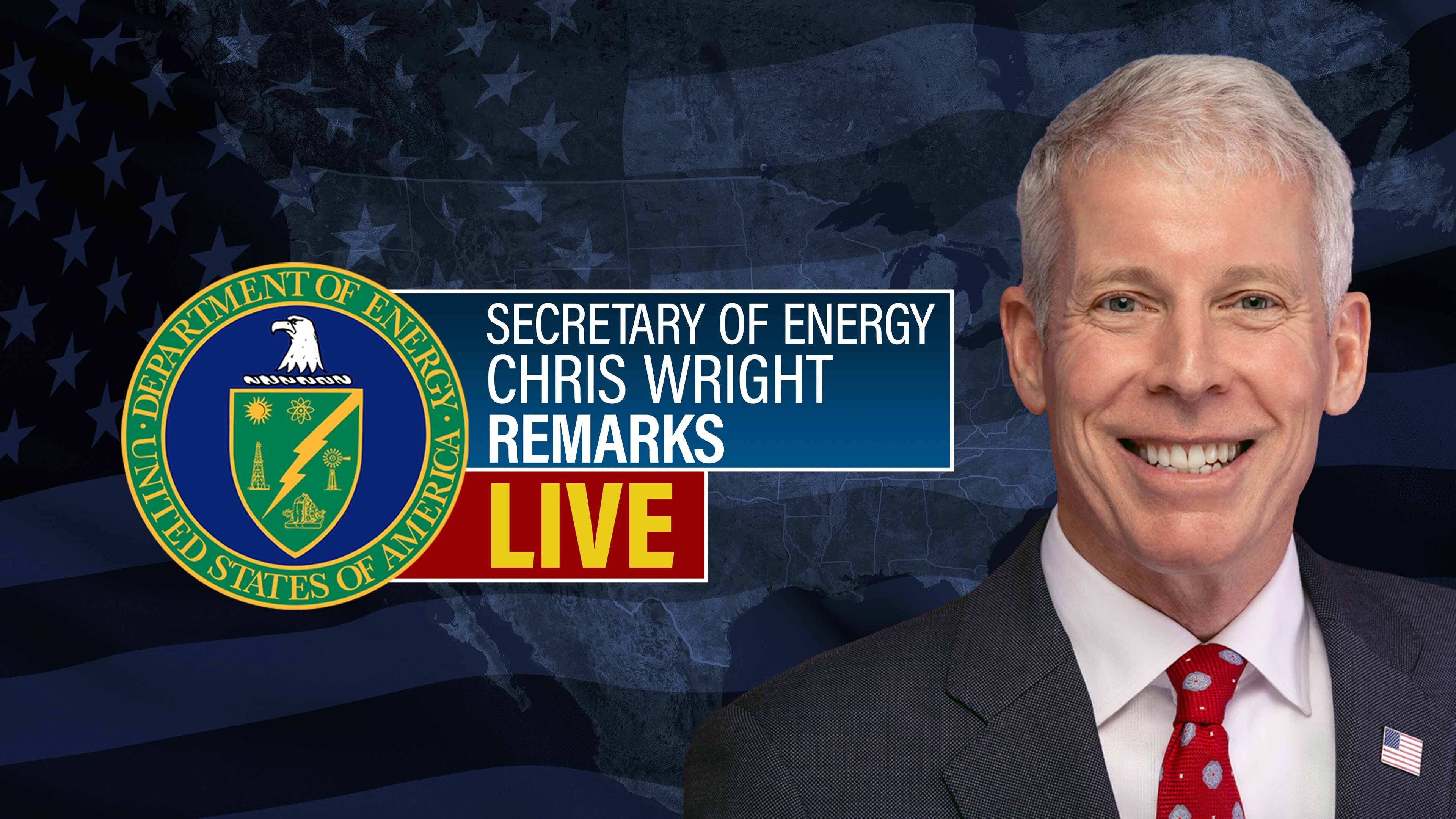 Watch Secretary Of Energy Chris Wright Remarks Live | FOX One