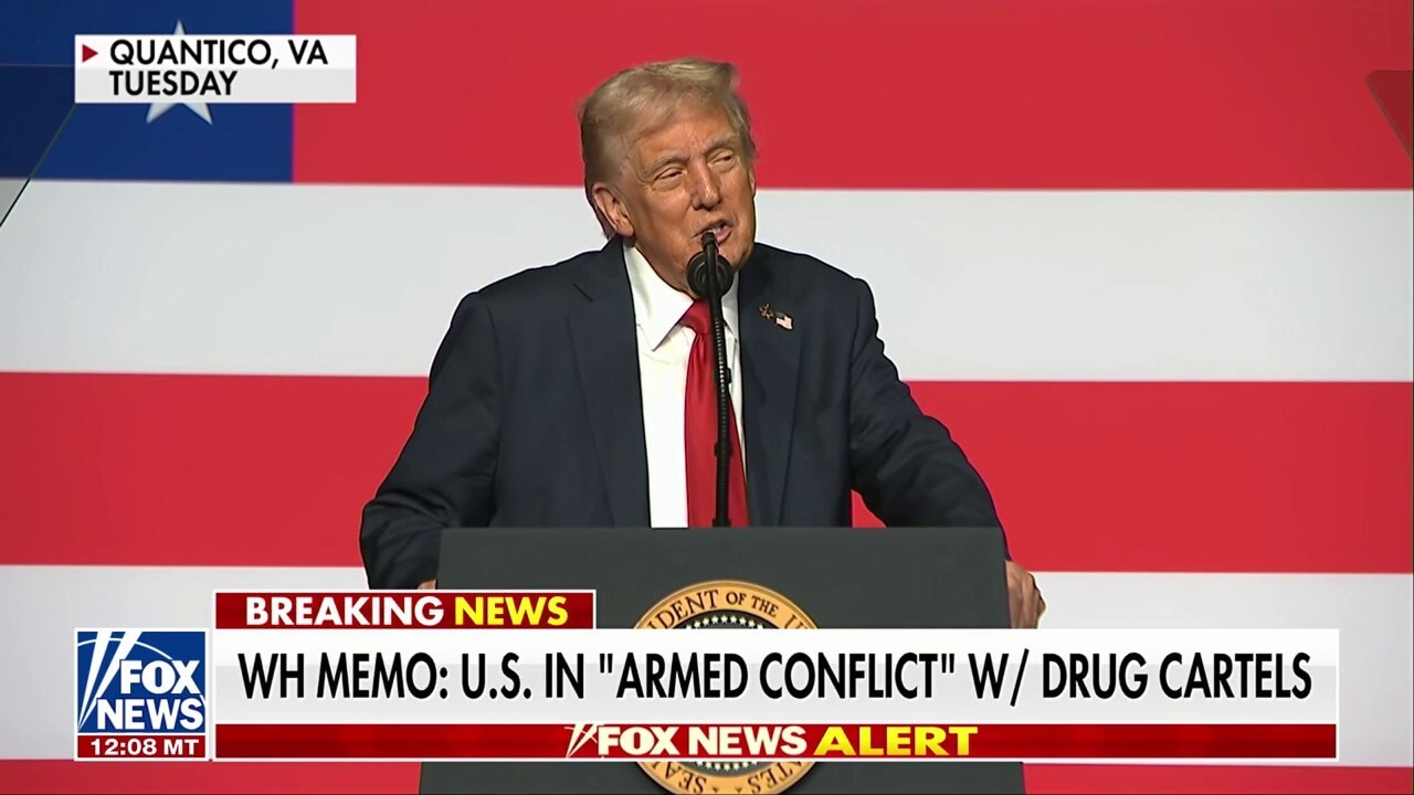 Watch White House announces formal 'armed conflict' with drug cartels ...