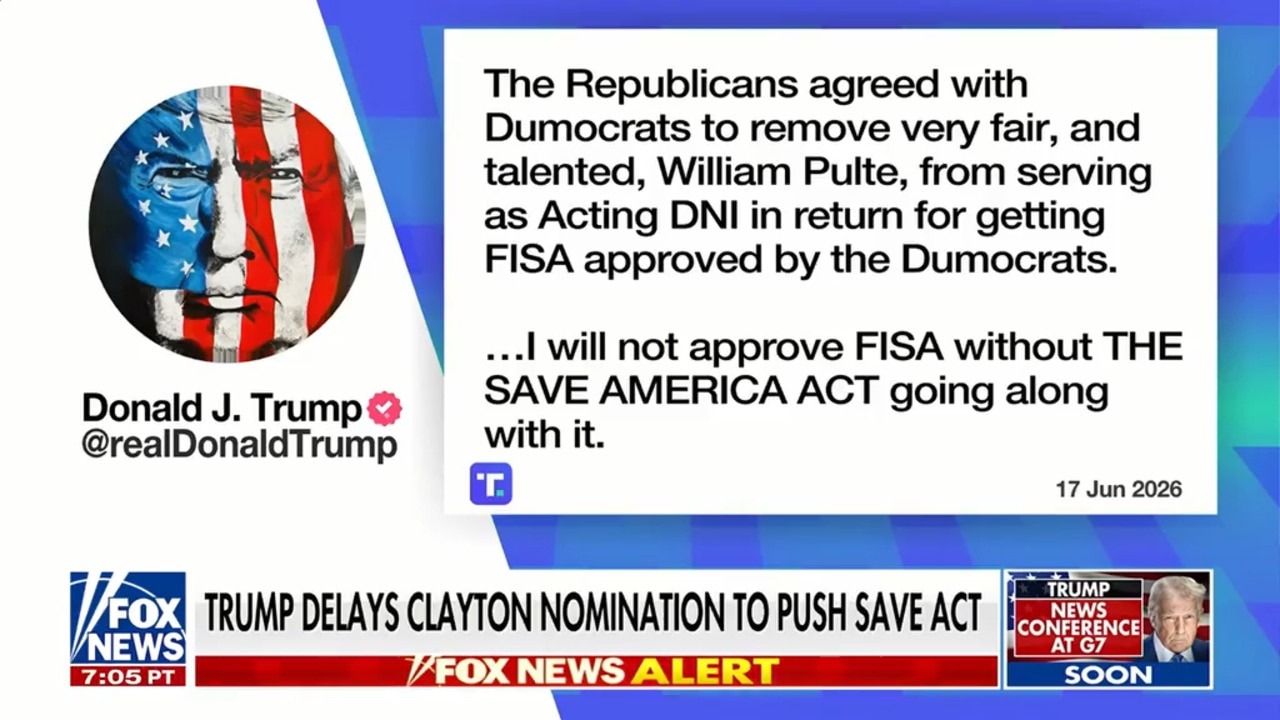 Watch Trump refuses to approve FISA without SAVE Act included - FNC ...