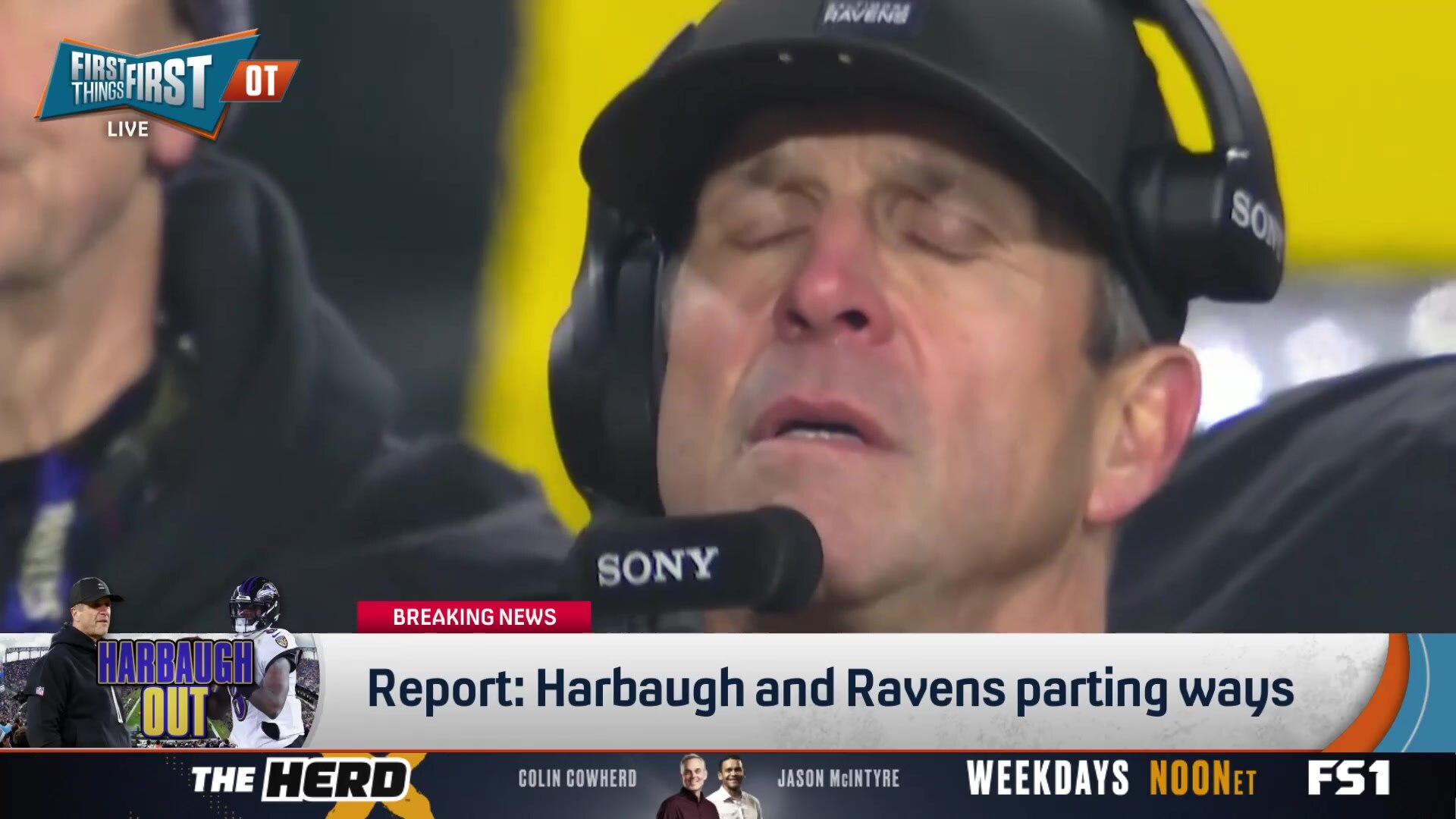 Watch Baltimore Ravens part ways with head coach John Harbaugh after 18 ...