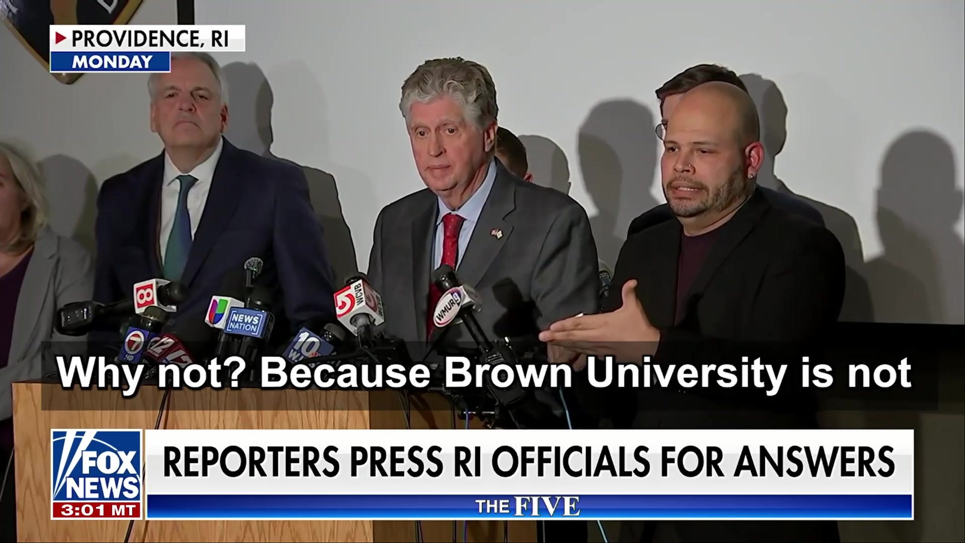 Watch Reporter presses RI officials on Brown University shooting ...