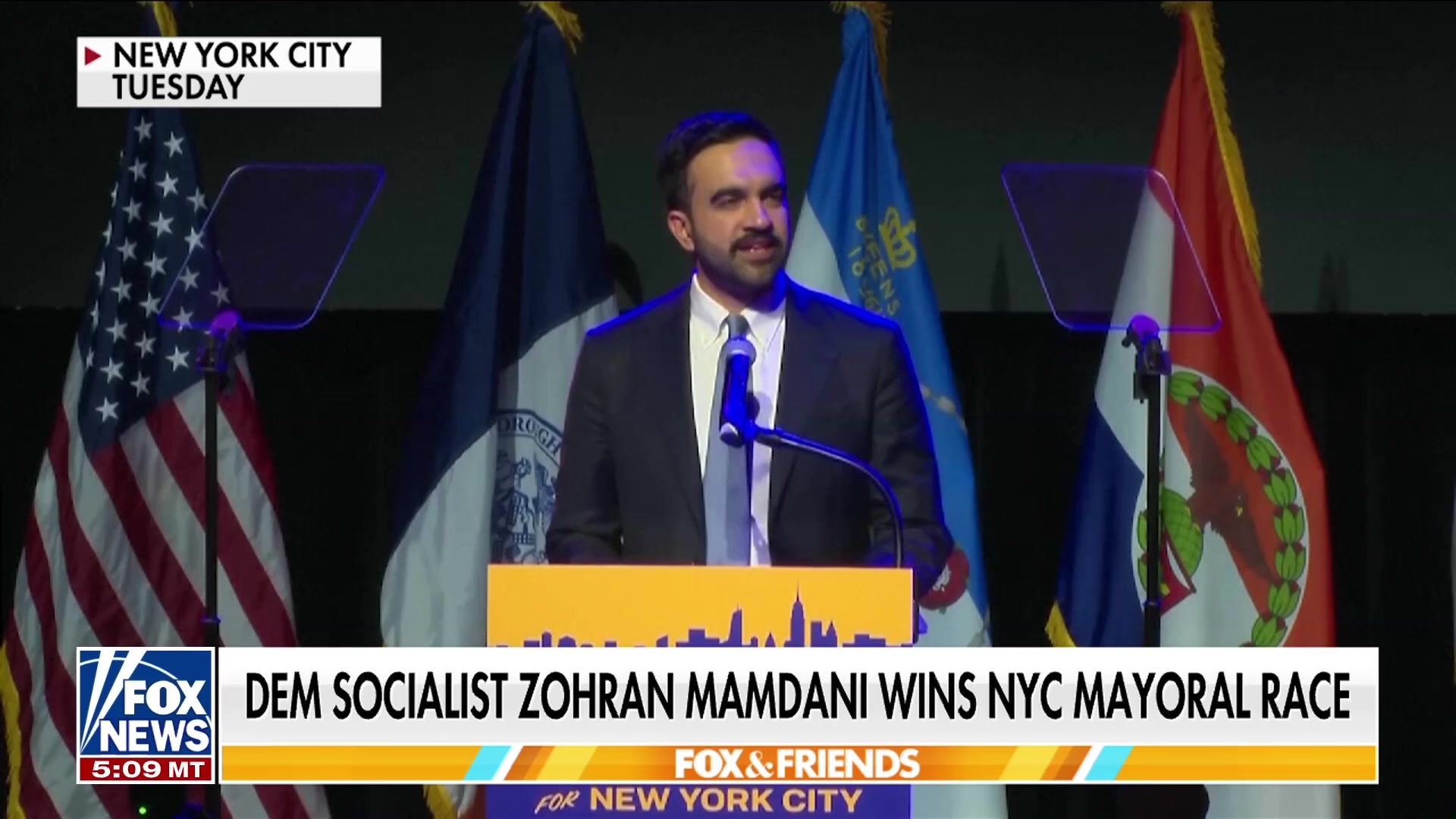 Watch NYC Mayor-Elect Zohran Mamdani calls out Donald Trump in victory ...