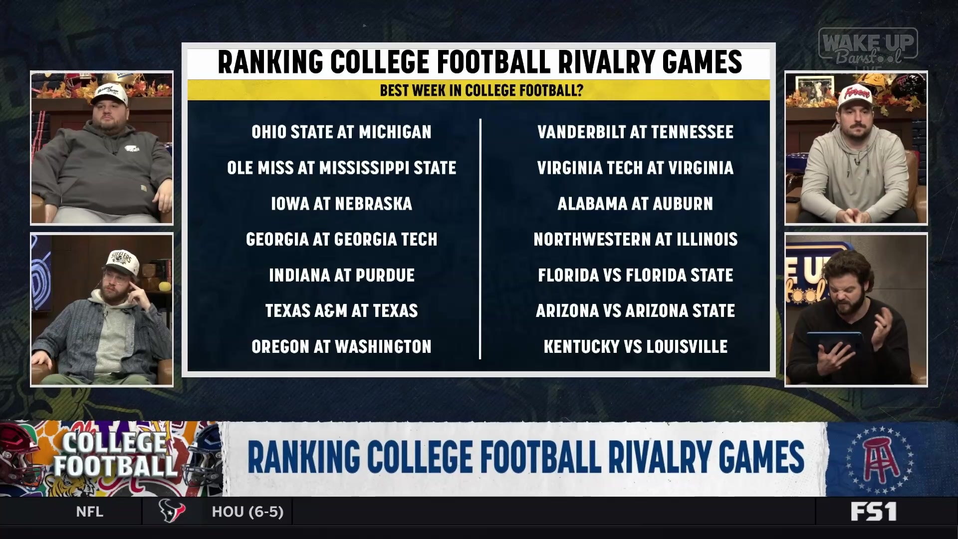 Watch Ohio State vs Michigan ranked as college football's top rivalry ...