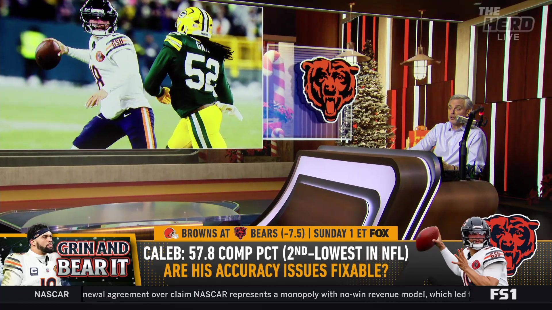 Watch Colin Cowherd discusses Caleb Williams' accuracy challenges after ...