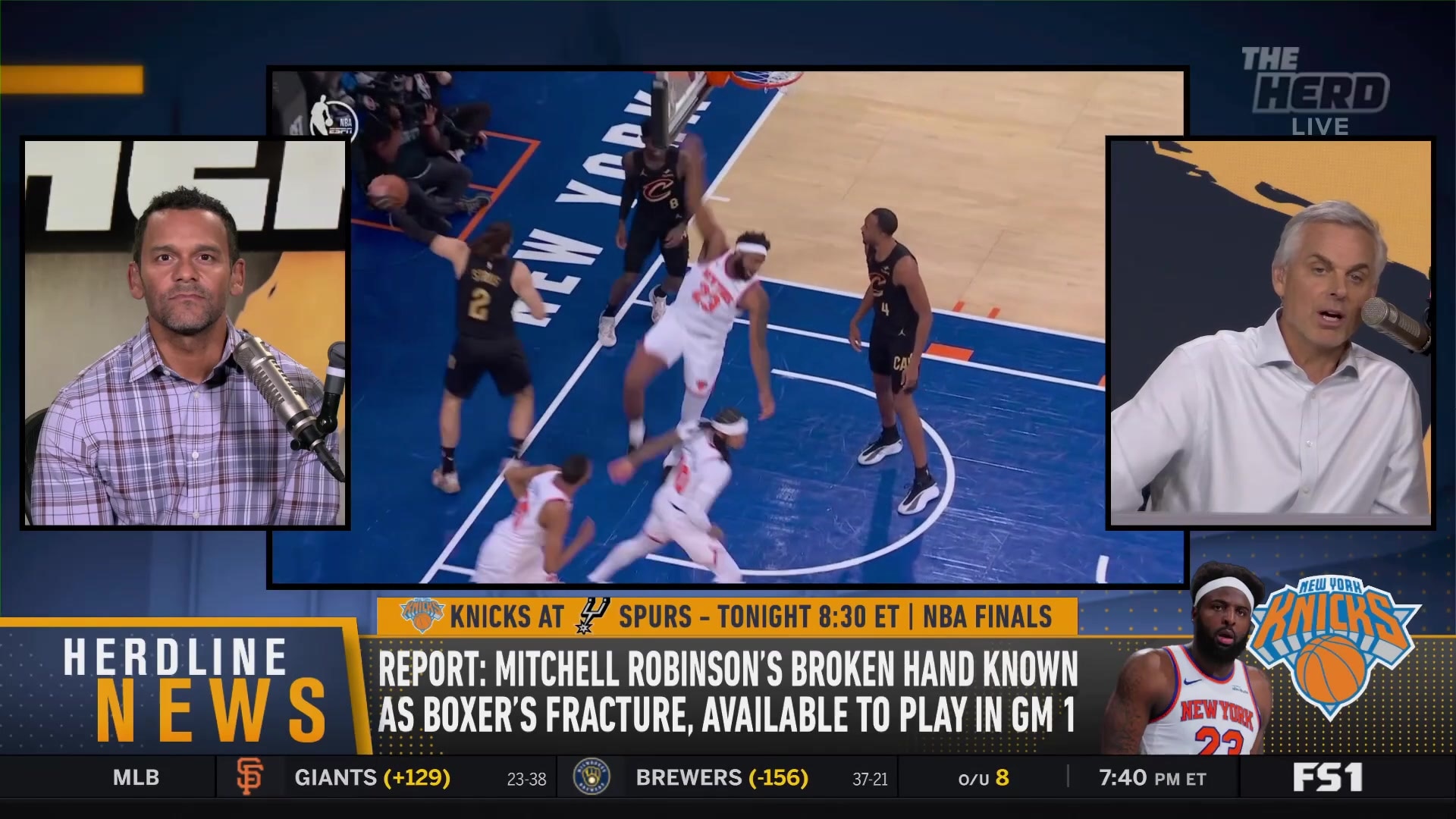 Watch Mitchell Robinson's Boxer's Fracture impacts Knicks' playoffs ...