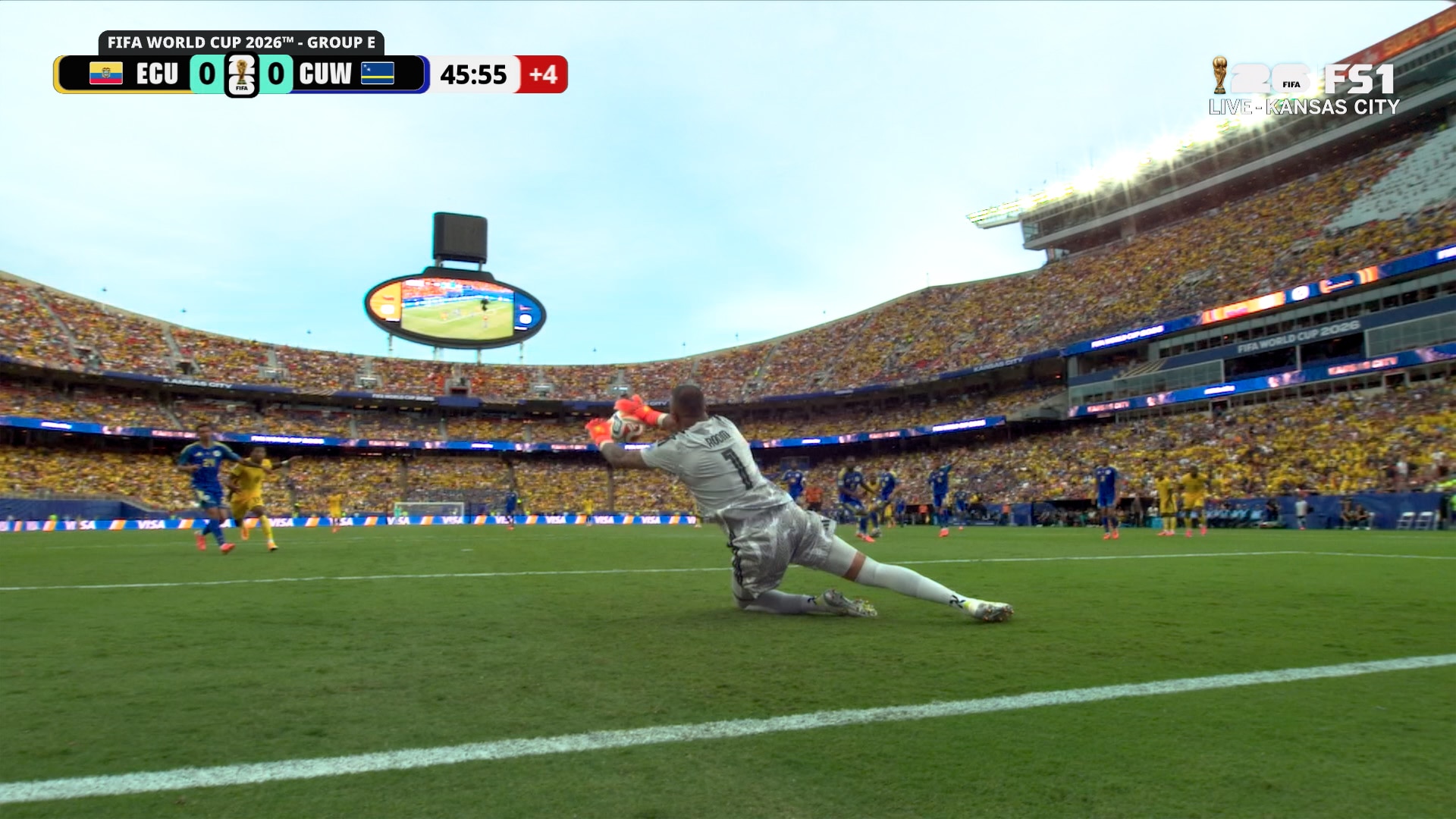 Watch Curaçao's Eloy Room makes remarkable save to keep score level vs ...