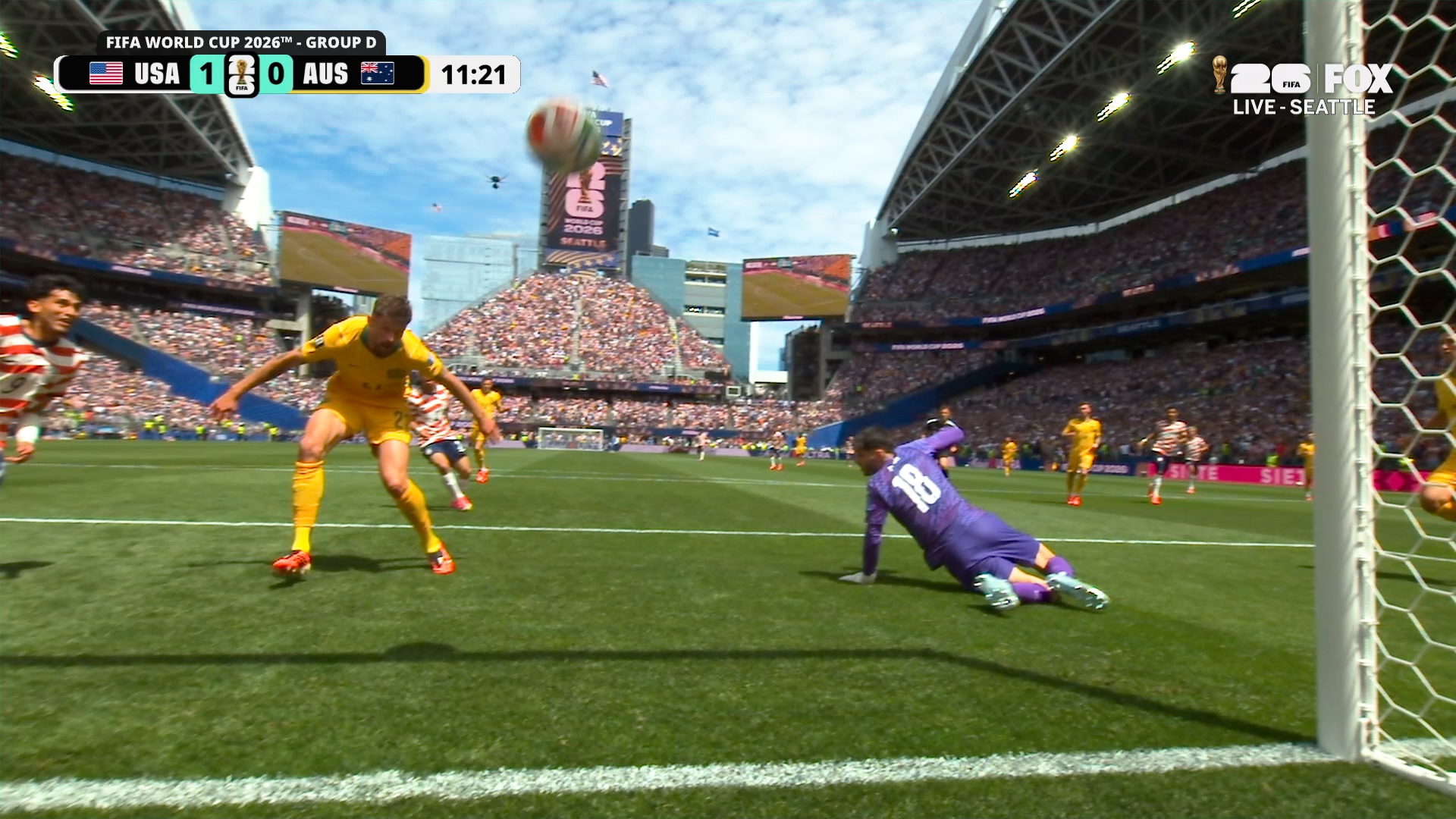 Watch United States takes early lead vs Australia through own goal ...
