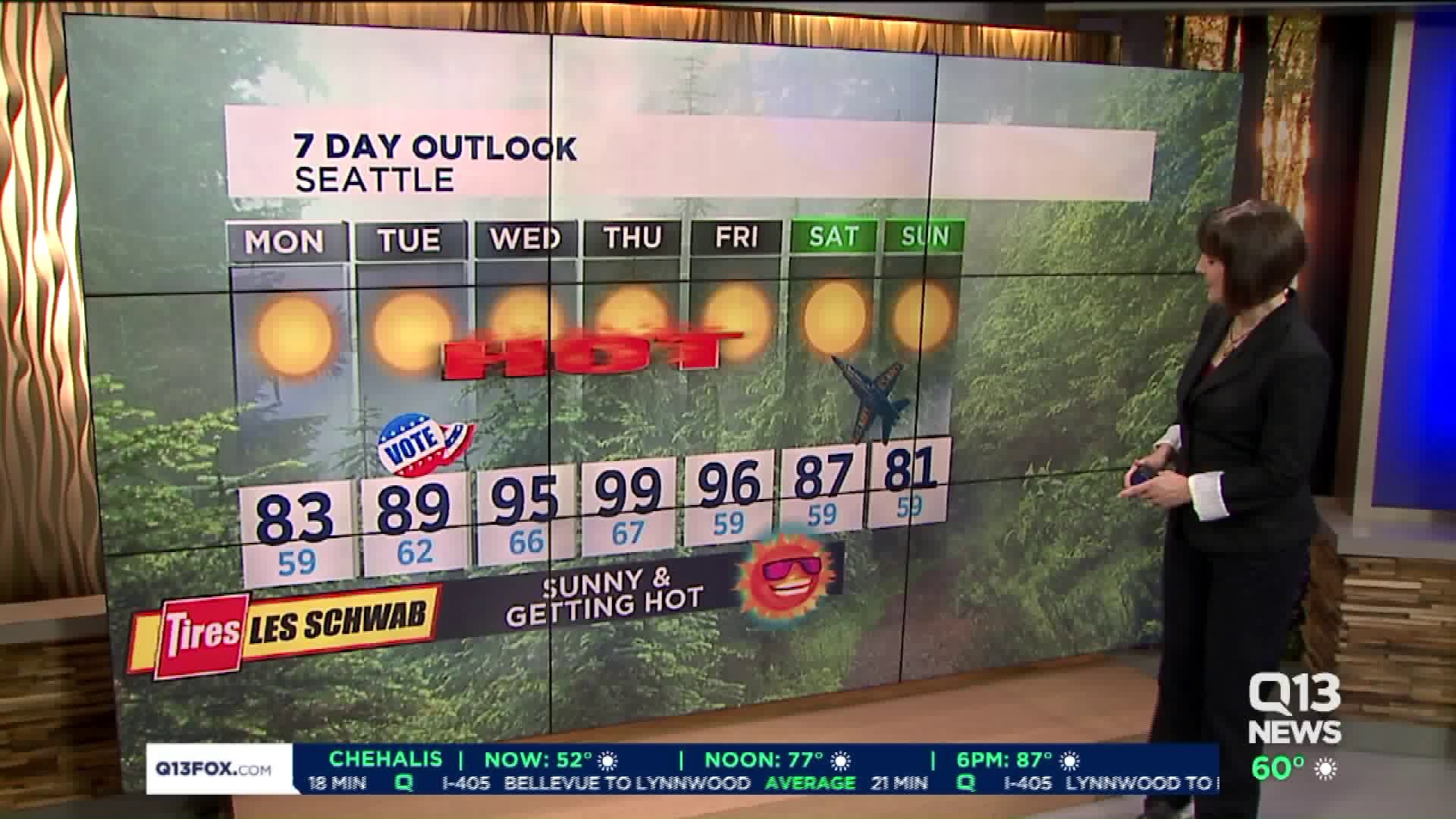 Q13 News forecast for Monday | FOX 13 Seattle