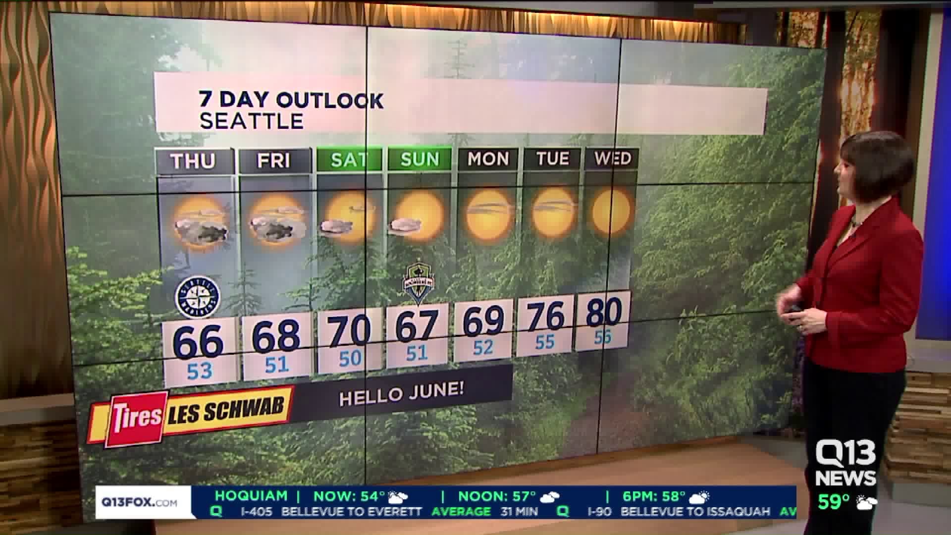 Q13 News forecast for Thursday | FOX 13 Seattle