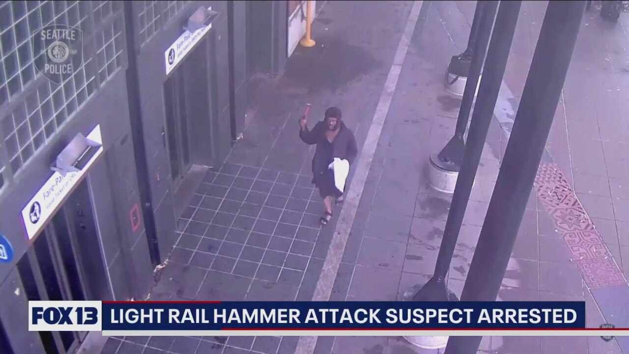 Suspect in hammer attack at Seattle light rail station arrested | FOX ...