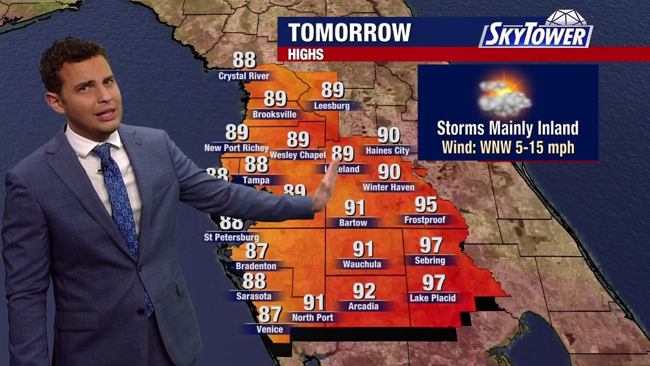 Tampa Weather | Sunday Evening Forecast | FOX 13 Tampa Bay