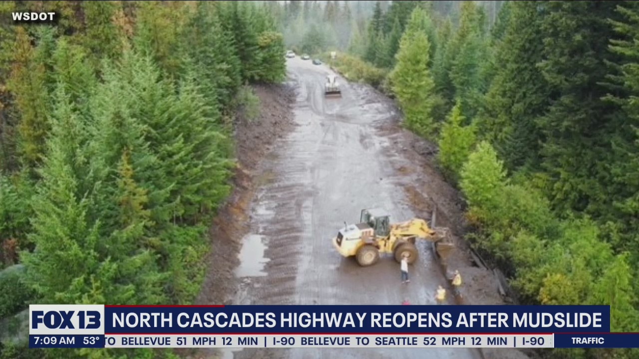 North Cascades highway reopens after massive mudslide | FOX 13 Seattle