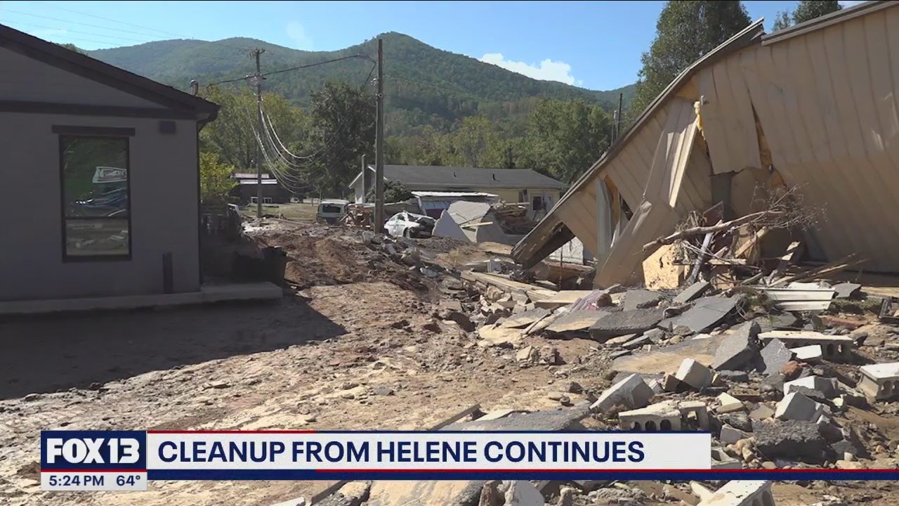 Cleanup from Hurricane Helene continues | FOX 13 Seattle