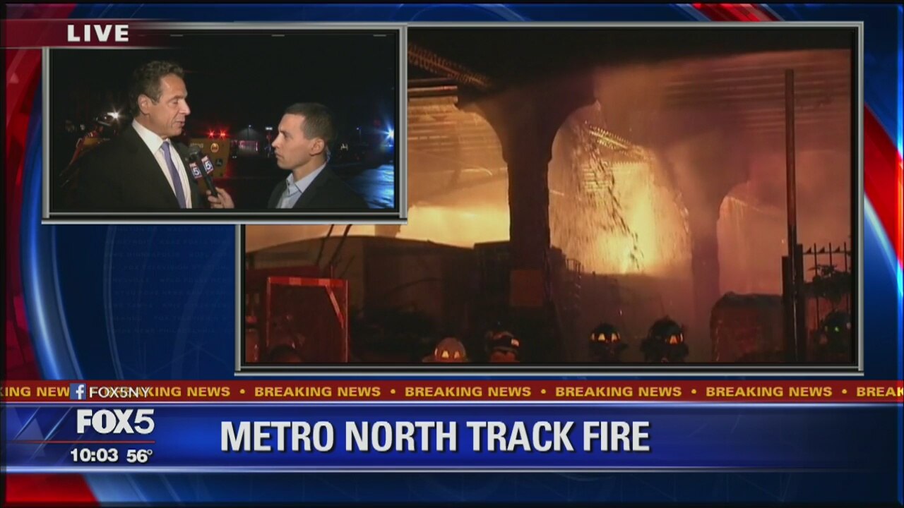 Fire under train tracks | FOX 5 New York