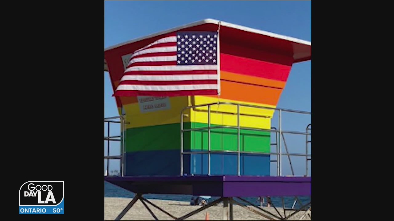Long Beach?s LGBTQ pride lifeguard tower burned down | FOX 11 Los Angeles