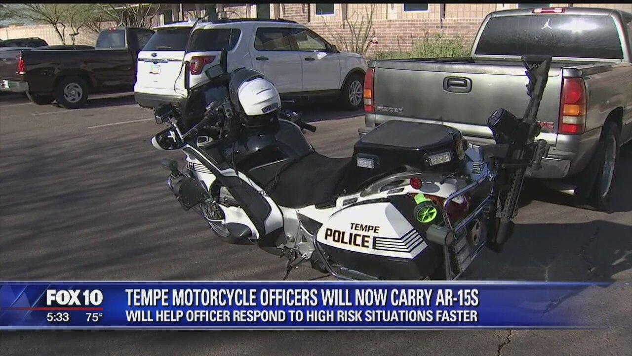 Tempe police equip 8 motorcycles with assault weapons | FOX 10 Phoenix