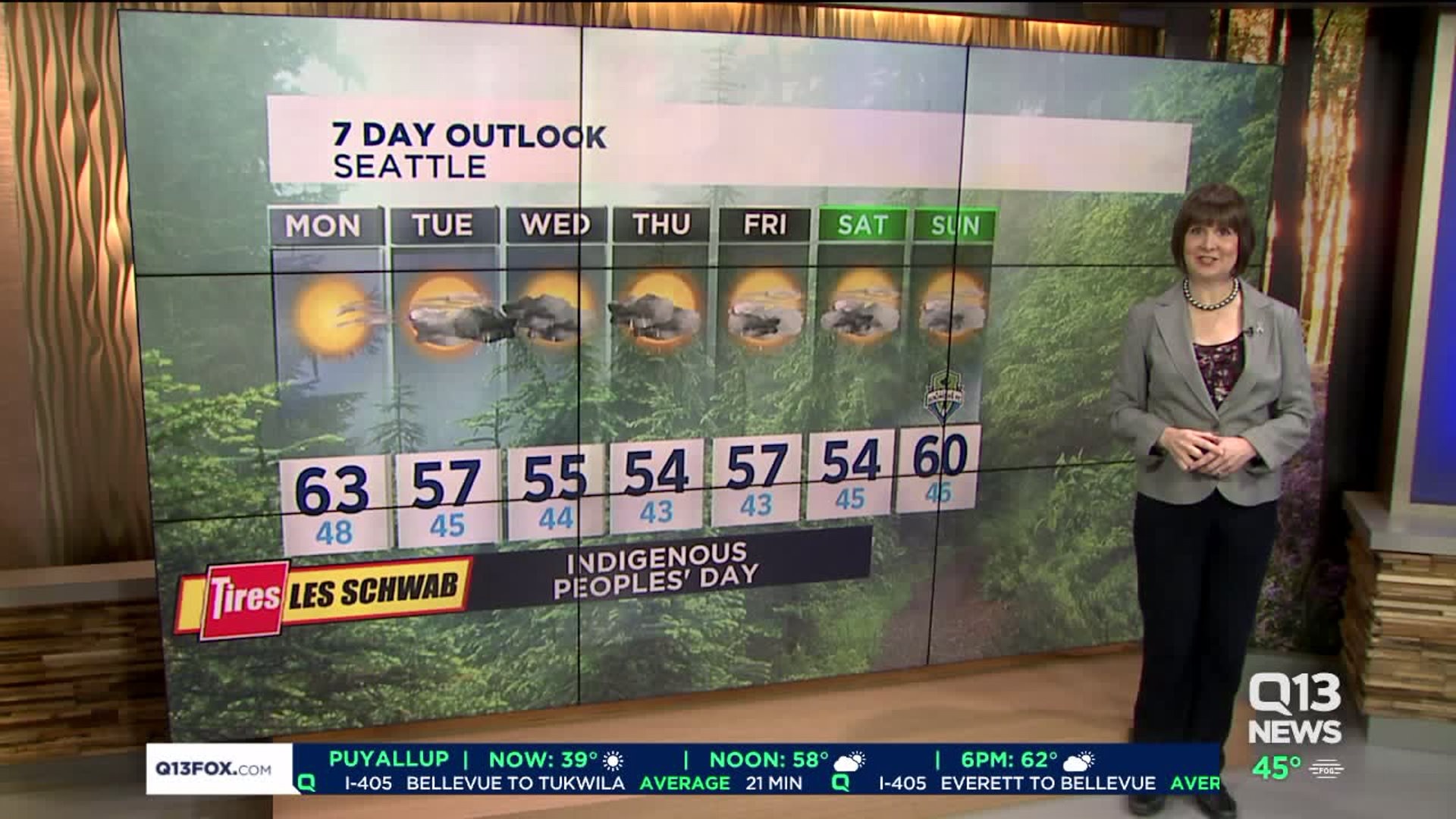 Q13 News forecast for Monday | FOX 13 Seattle