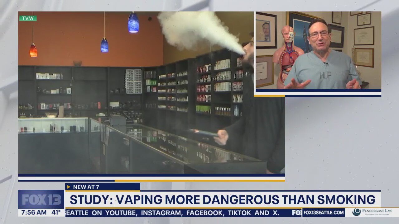 Study shows vaping is more dangerous than smoking | FOX 13 Seattle