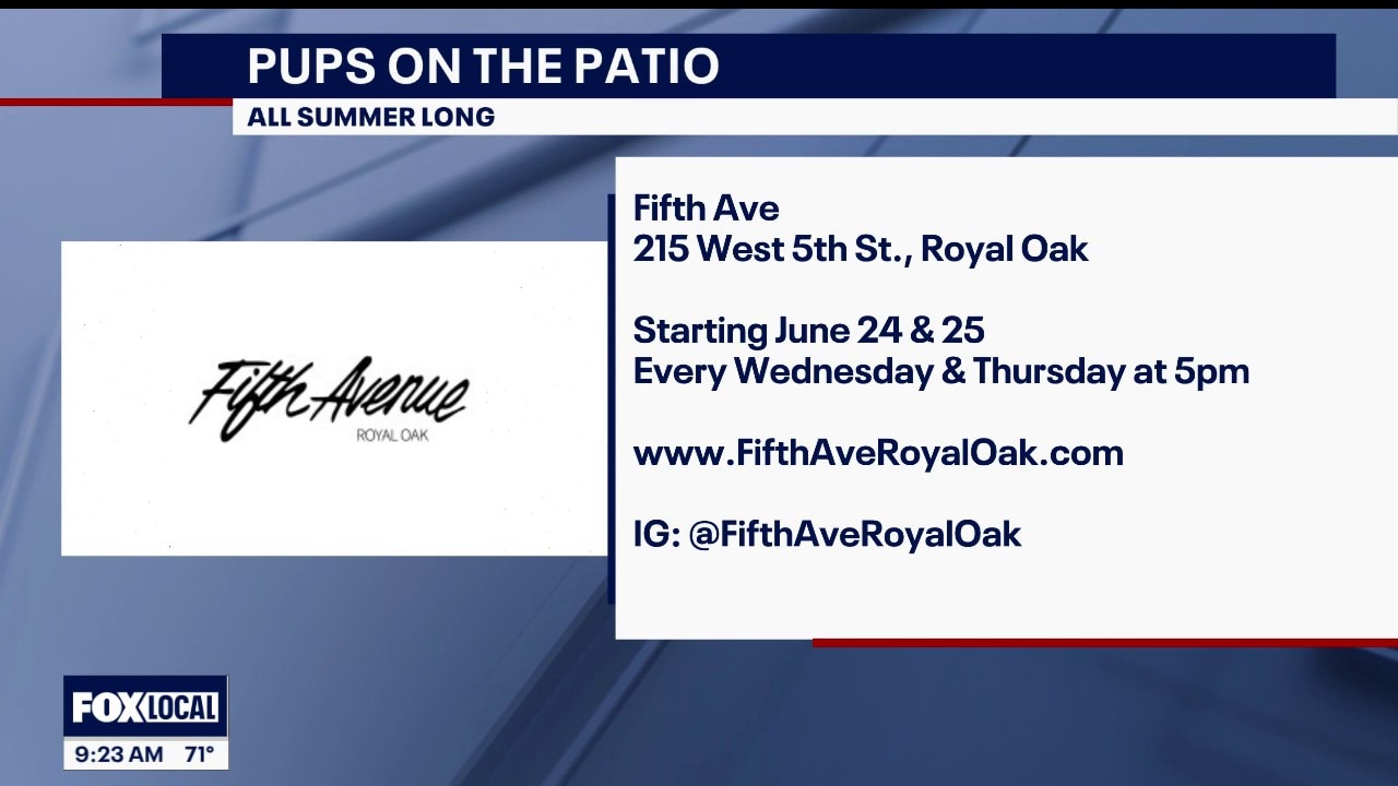 Pups On The Patio | FOX 2 Detroit