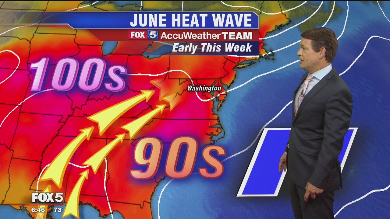 Late-spring heat wave brings temperatures in the 90s; heat index over ...