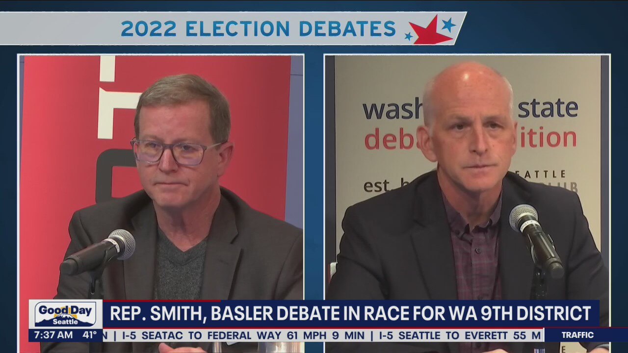 Rep. Smith, Basler debate in race for WA 9th District | FOX 13 Seattle