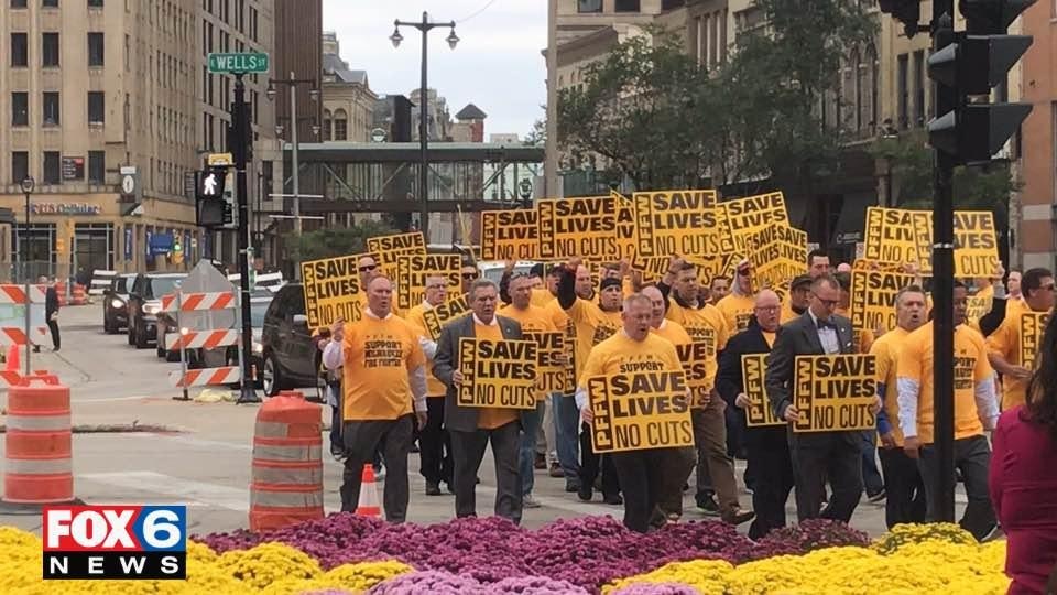 Barrett budget cuts protest | FOX6 Milwaukee