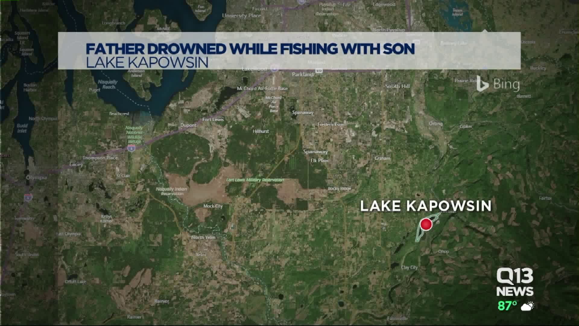 Man dies after falling into Lake Kapowsin | FOX 13 Seattle