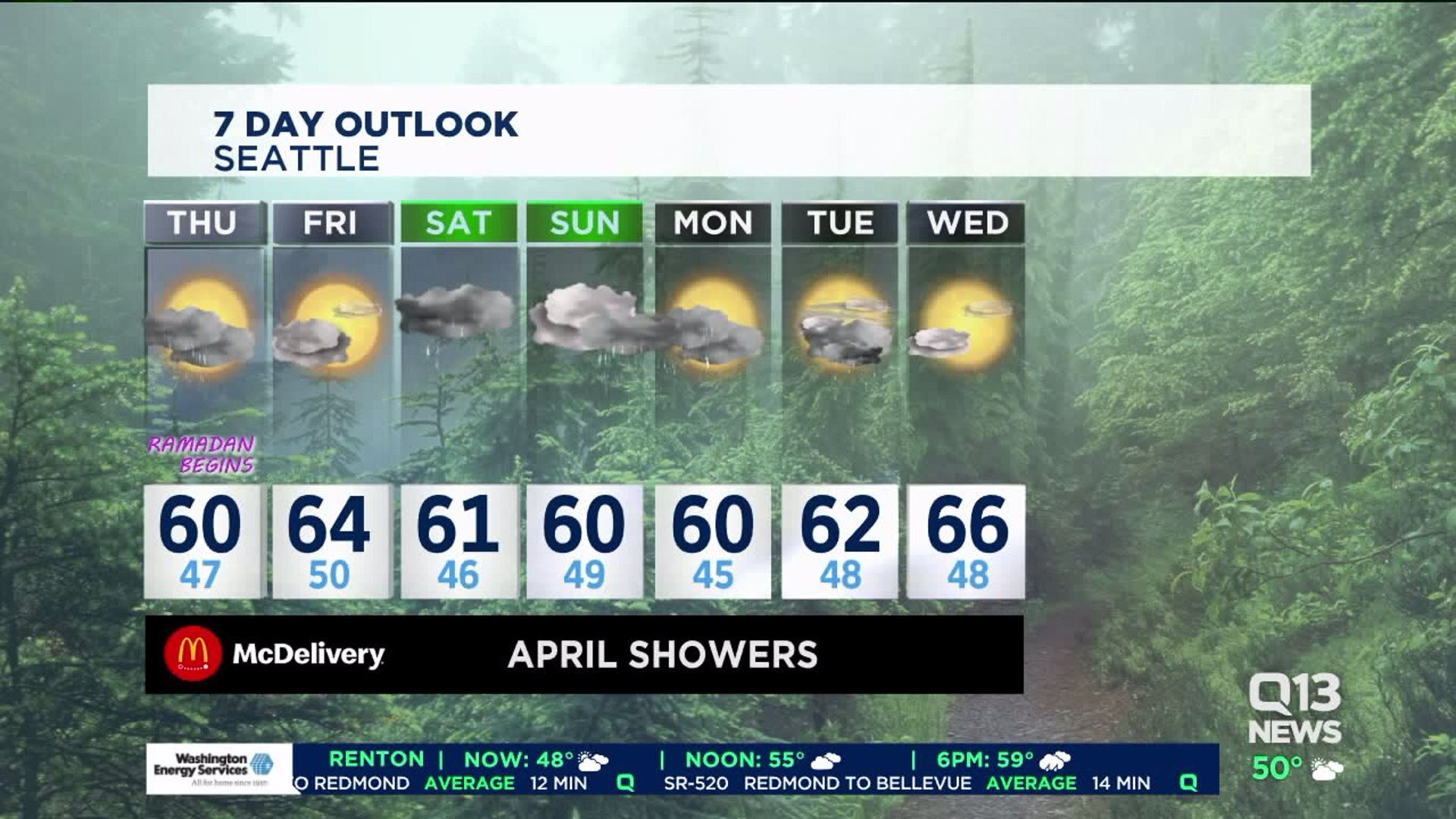 Q13 Morning weather forecast | FOX 13 Seattle