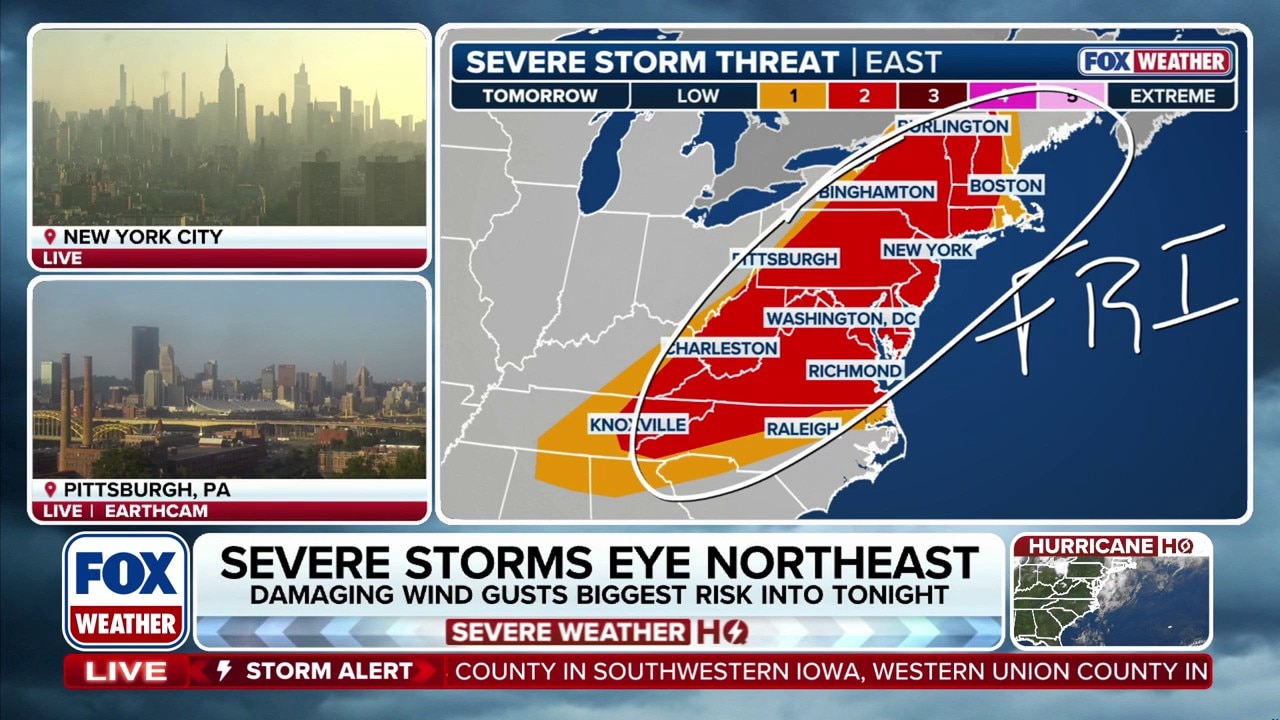 Watch Millions brace for increased multiday damaging wind threat across ...